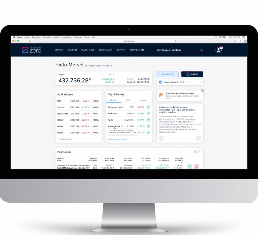 Die finanzen.net zero Apps - finanzen.net zero